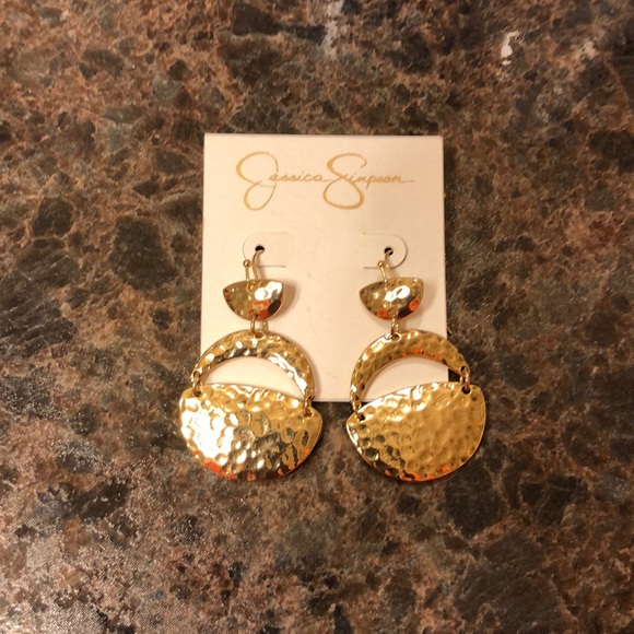 Jessica Simpson | Jewelry | Jessica Simpson Gold Earrings | Poshmark